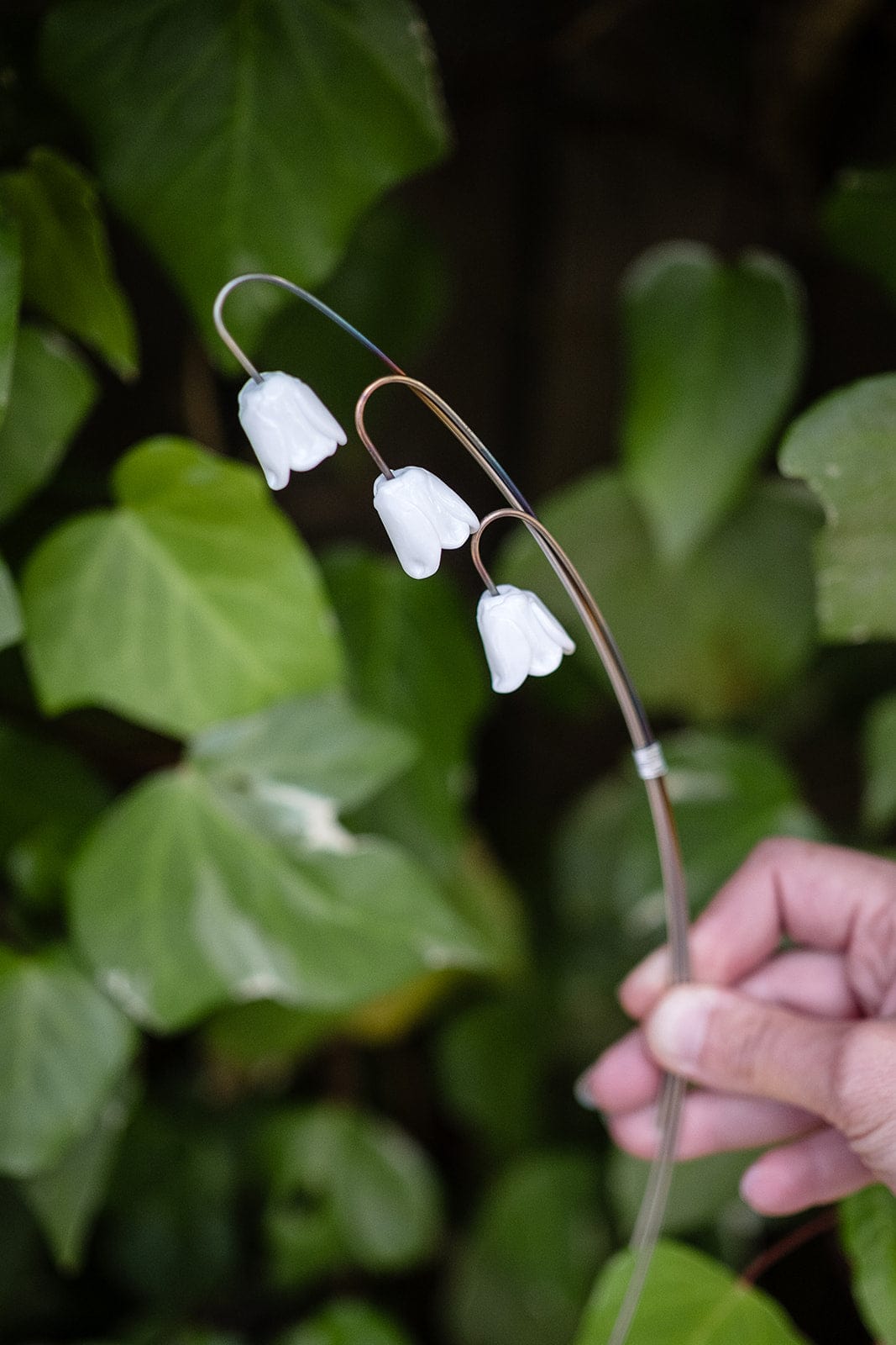 Individual Lily of the valley glass flower stem – theglassflorist